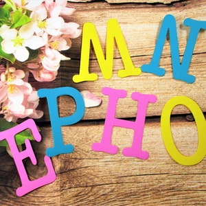 Cardstock Alphabet - Etsy