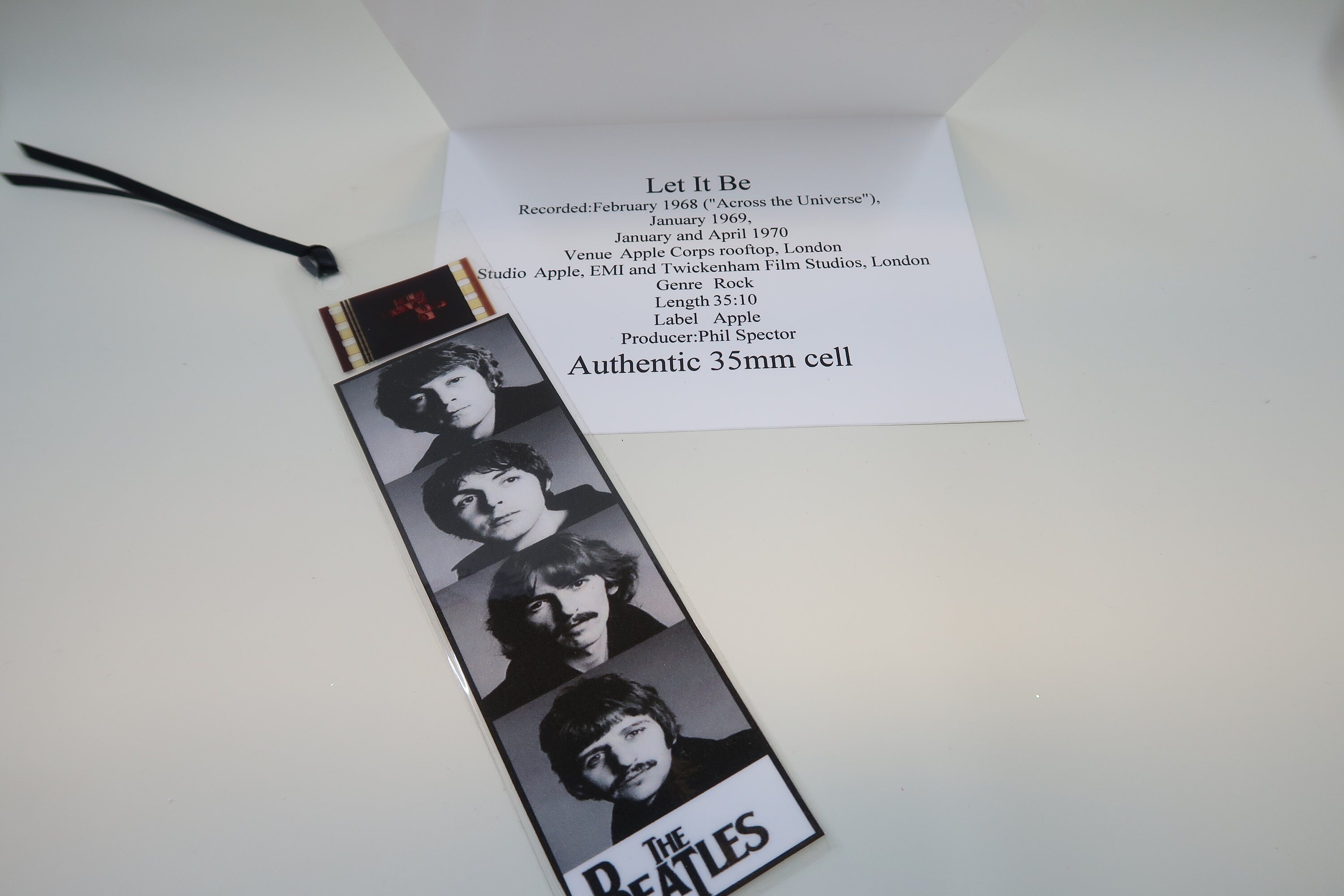 The Beatles Rare Film Cell Bookmark, Original Cell, the Beatles ...