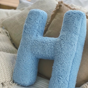 Personalized Velvet Letter Pillow - Custom Alphabet Cushions - Scandi ...