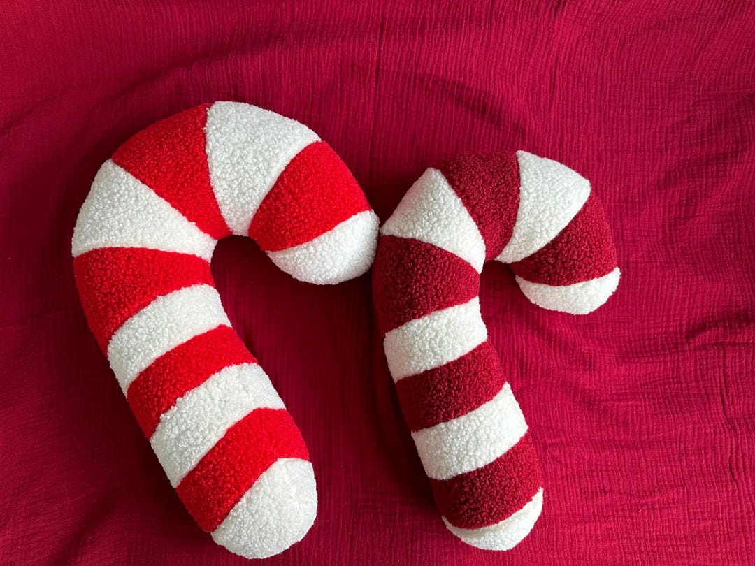 Pillow Candy Cane, Home Decor Cushion, Cozy Home Decor, Christmas ...