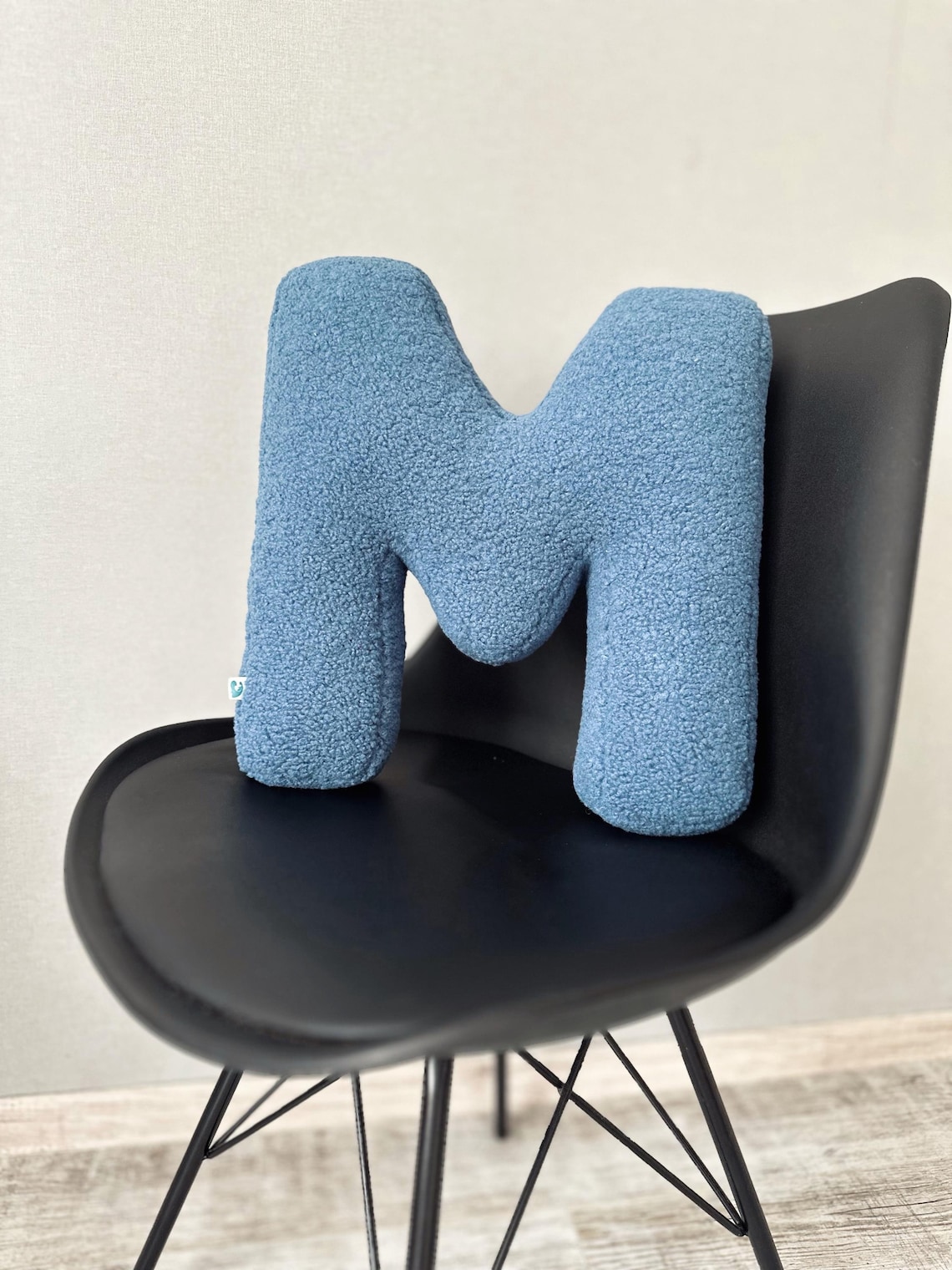 Personalized Fabric Letter Pillow, Velvet Alphabet Cushion, Custom ...