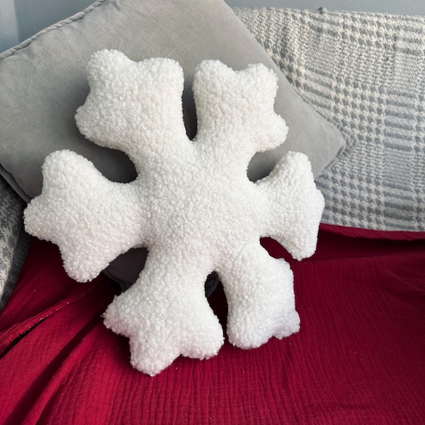 Snowflake Pillow - Etsy