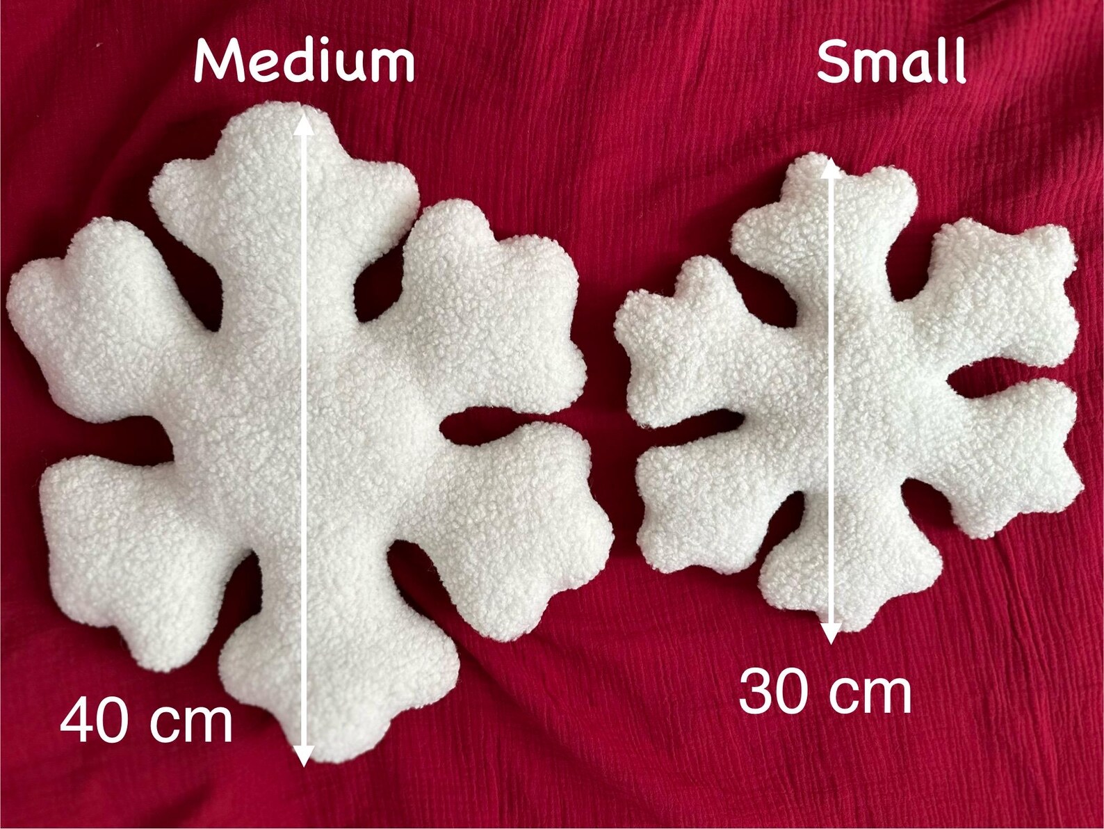 Snowflake Shaped Pillow, Winter Fabric Cushion, Holiday Home Decor ...