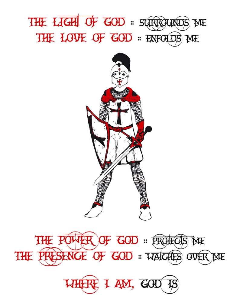 Female - Light of God Prints - Armor of God - Digital Prints - 2 Sizes ...