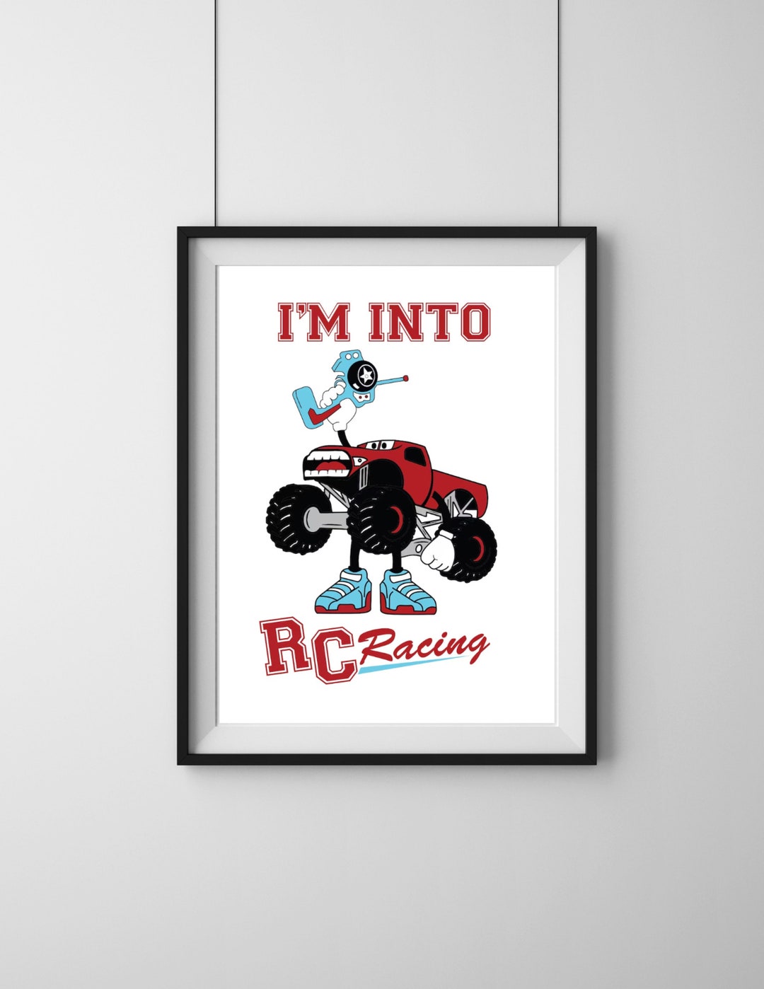 RC Poster - Remote Control Cartoon - 3 Sizes Digital Prints - Etsy