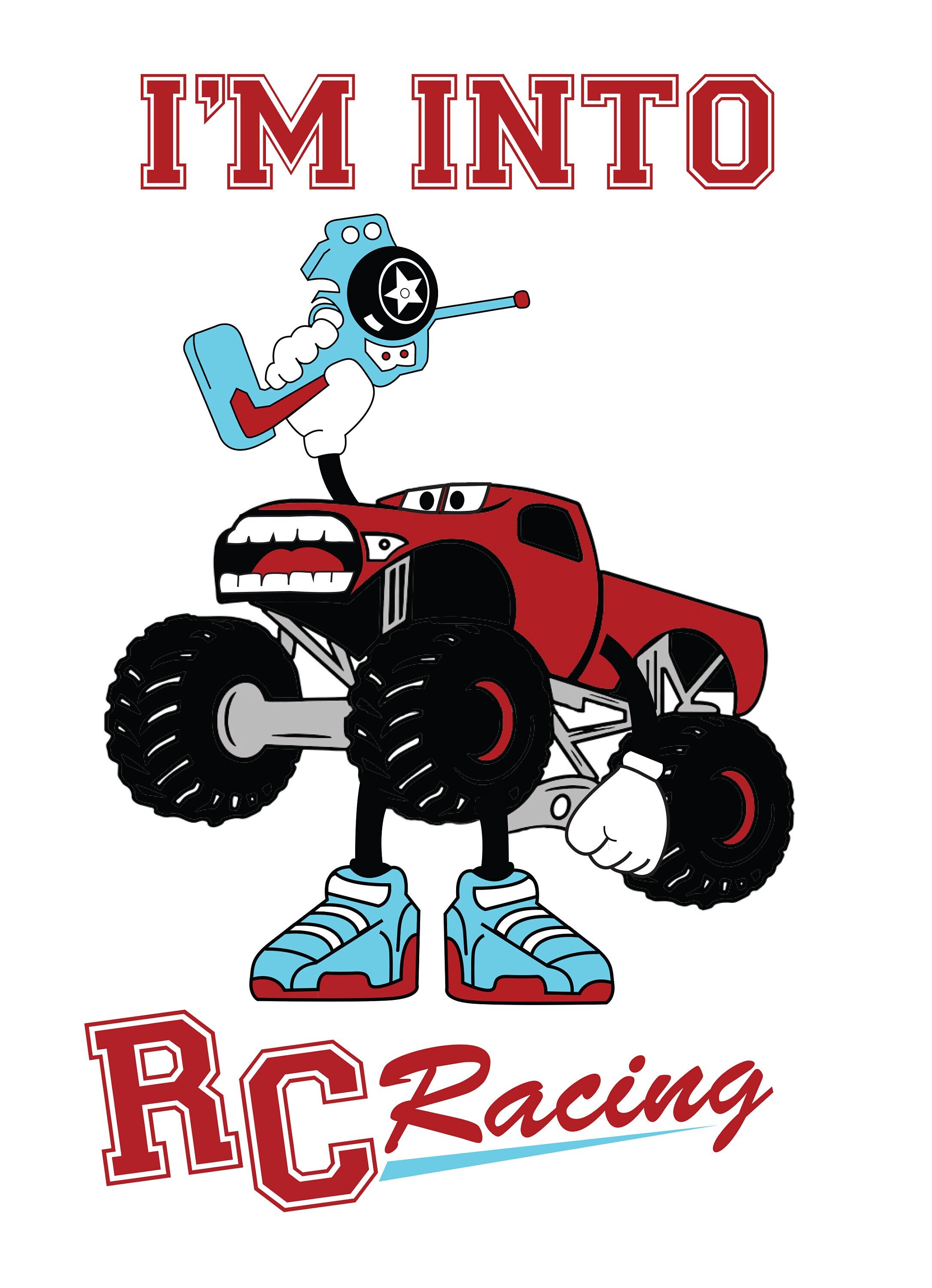 RC Poster - Remote Control Cartoon - 3 Sizes Digital Prints - Etsy