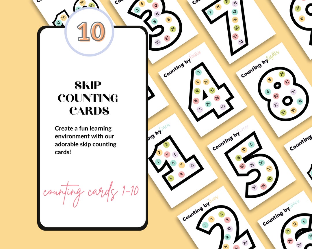 Skip Counting Homeschool Math Activity Maths Worksheets - Etsy