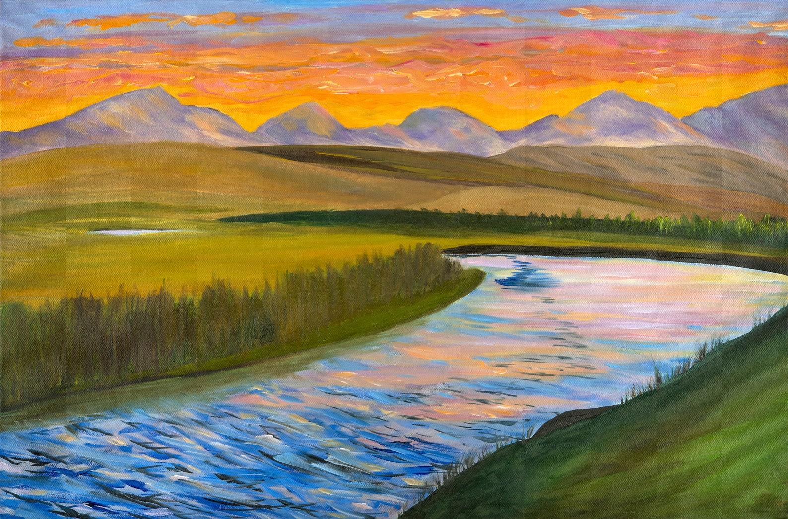 Clark Fork Sunset #2 - Etsy