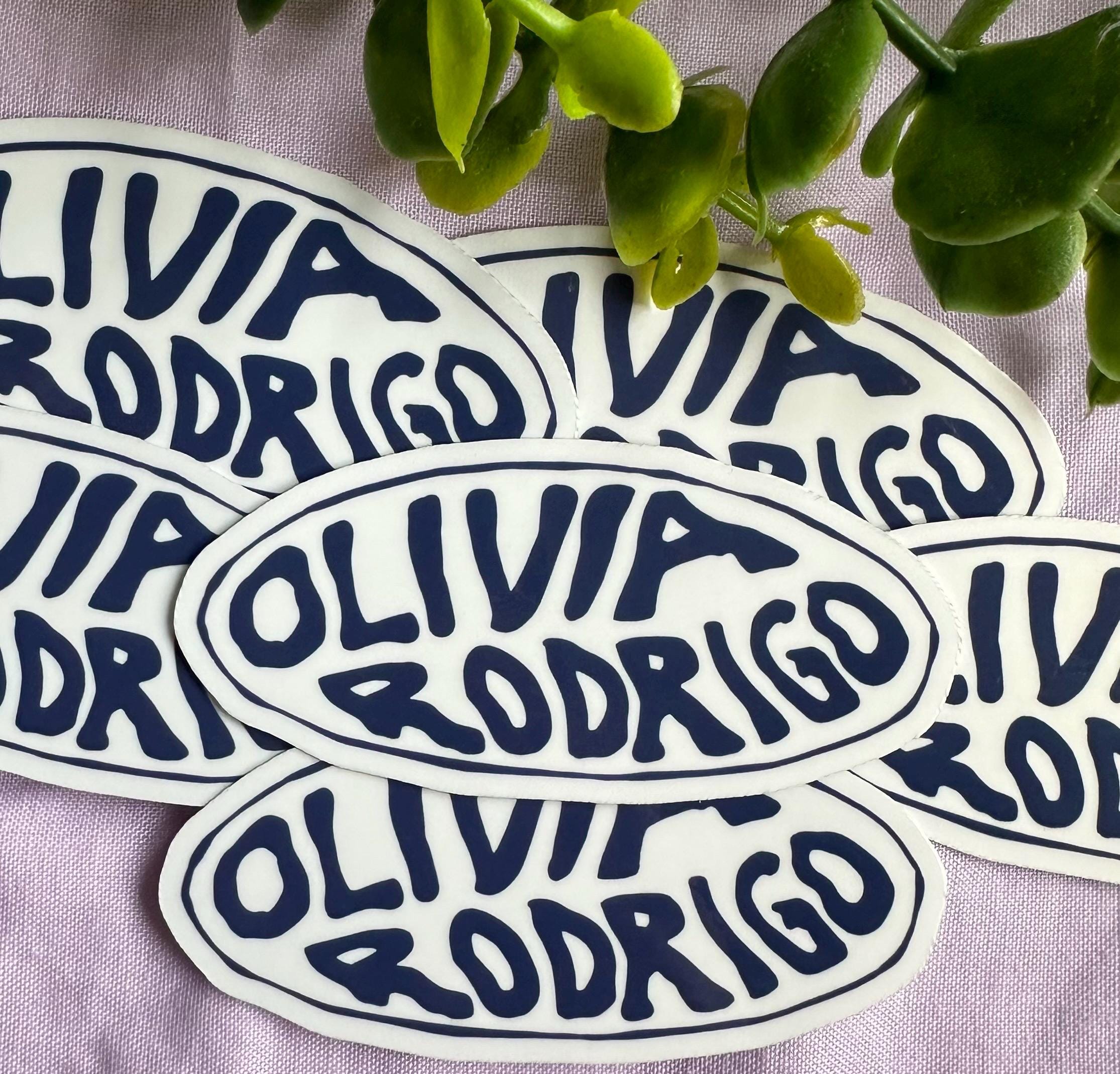 Olivia Rodrigo Purple Name Sticker - Etsy