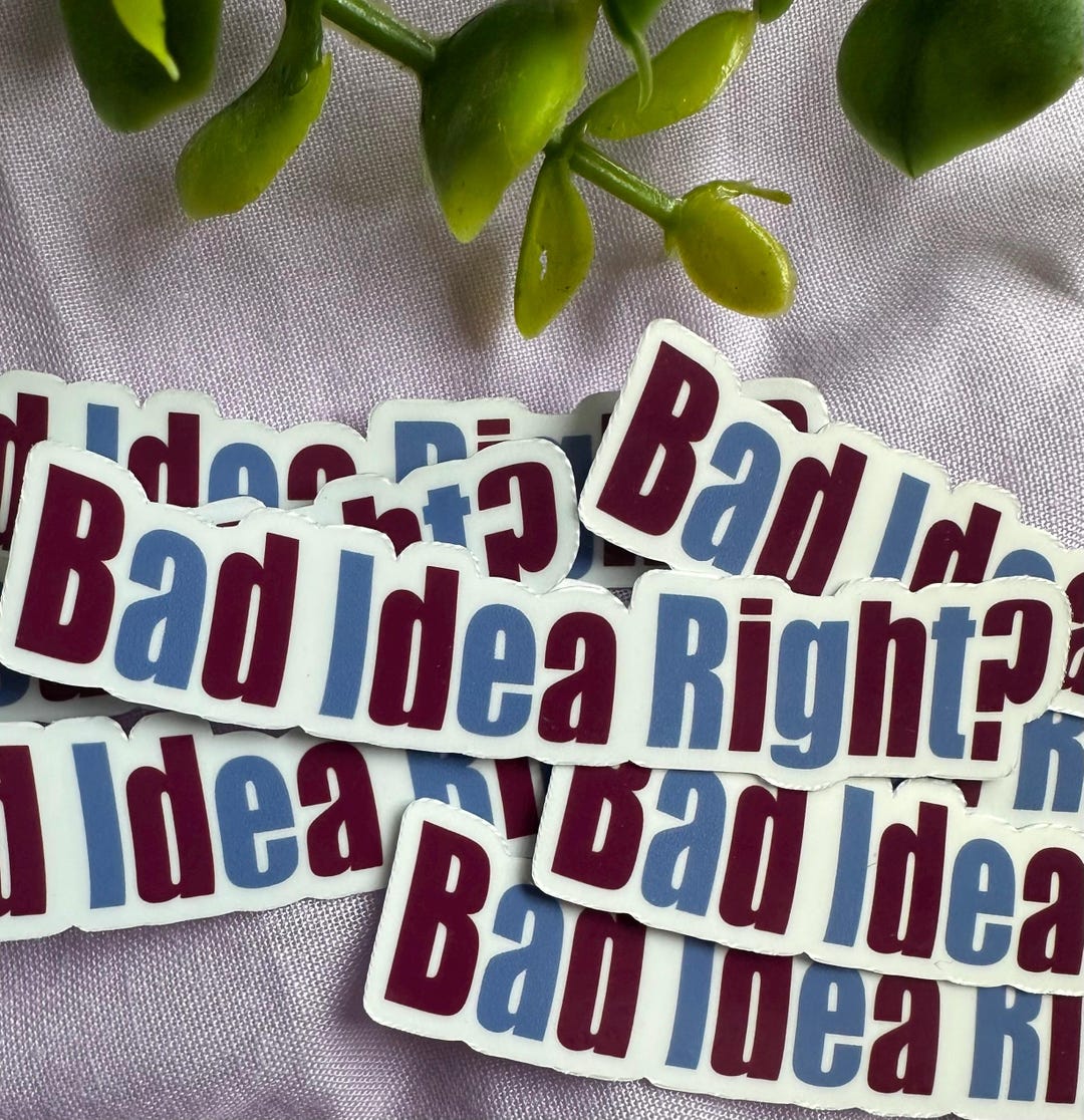 Olivia Rodrigo ‘bad Idea Right?’ Sticker - Etsy