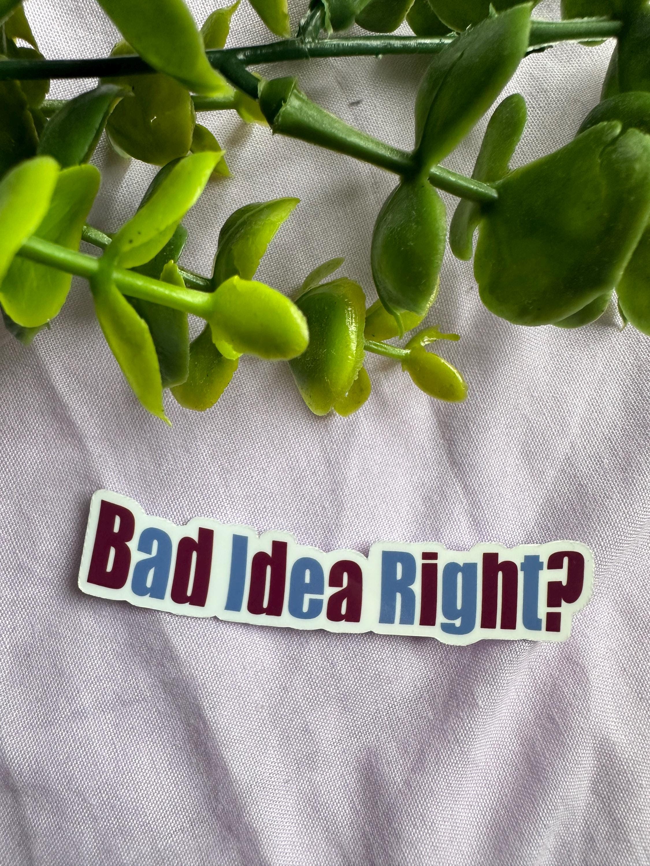 Olivia Rodrigo ‘bad Idea Right?’ Sticker - Etsy