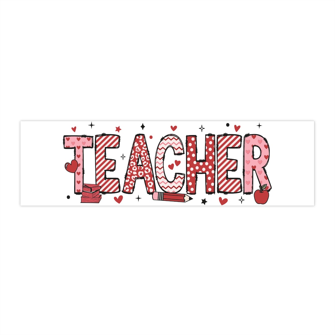 Colorful Teacher Bumper Stickers | Fun Car Decor, Teacher Gifts ...