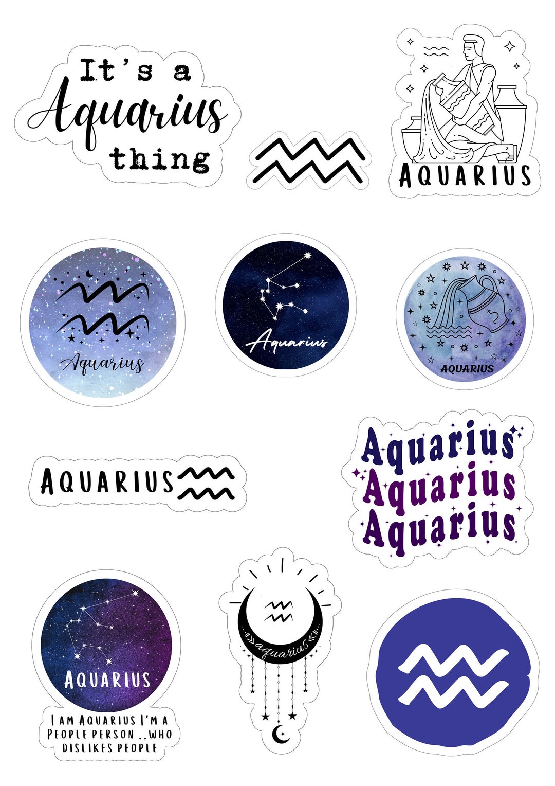 Star Sign Stickers|zodiac Stickers|constellation Stickers|every Star ...