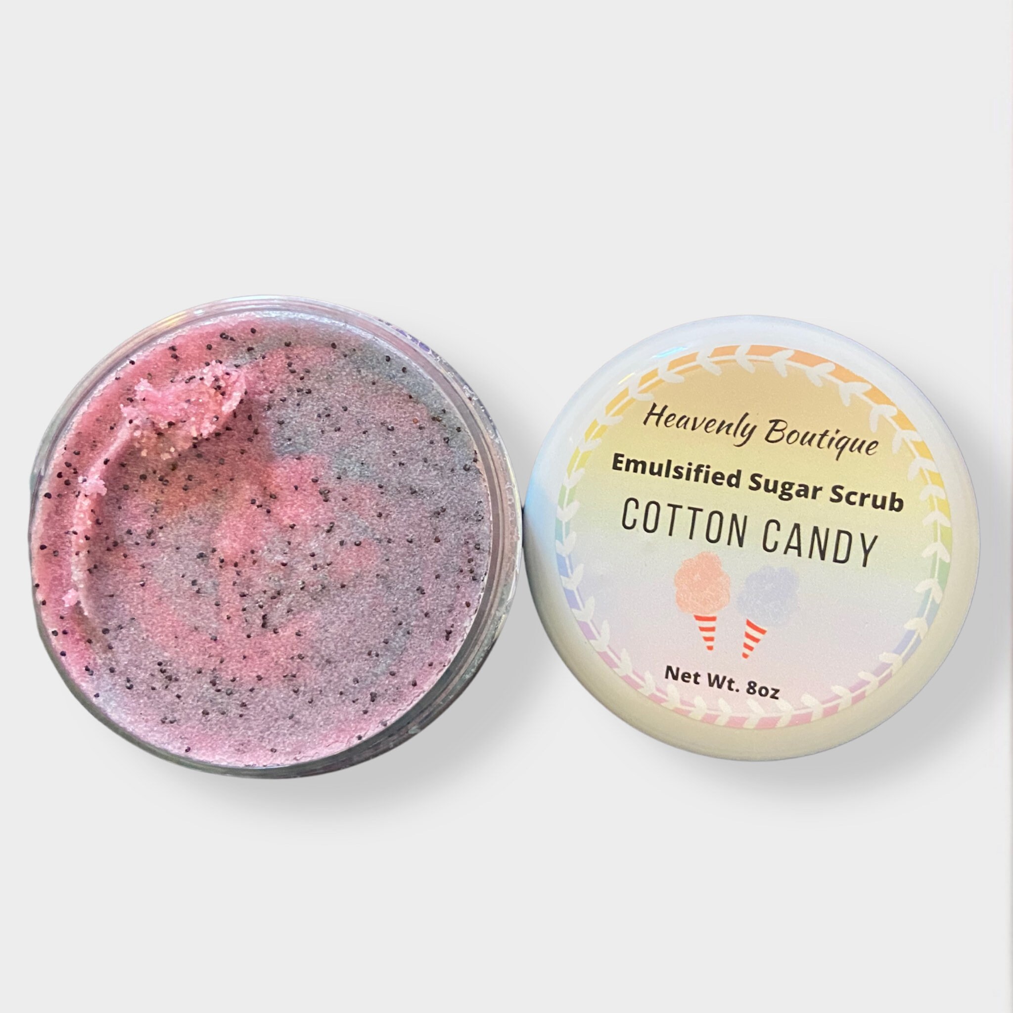 Exfoliante De Azúcar De Algodón Exfoliante Corporal Etsy