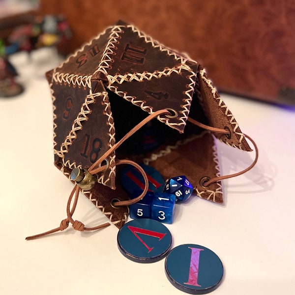 Leather Dice Bag - Etsy