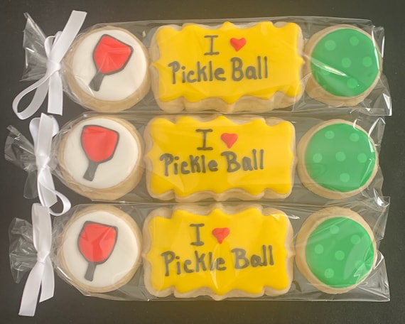 Pickleball Cookies Party Favor Cookie Sleeves - Etsy