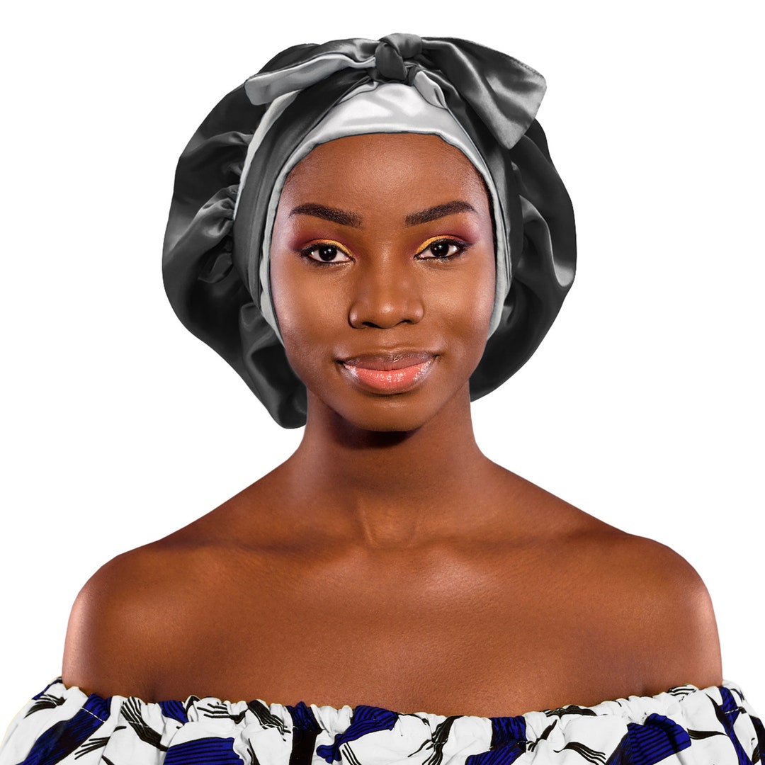 Luxury Reversible Satin Bonnet: Adjustable Non-slip Sleep Cap - Etsy