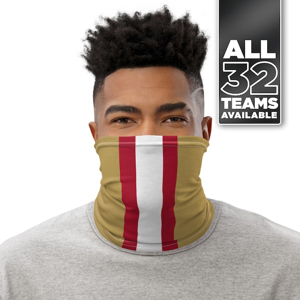 San Francisco 49ers Face Mask - Etsy