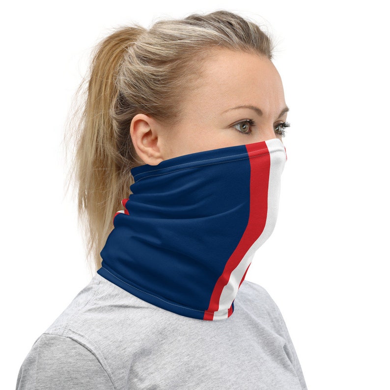 New England Football Home Stripe Neck Gaiter / Washable & | Etsy