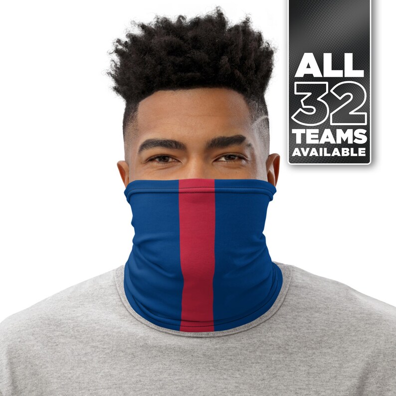 New York Football Helmet Neck Gaiter G Squad / Washable & - Etsy