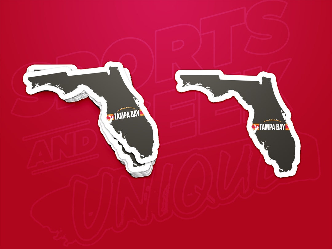 Tampa Bay Football Florida Outline Sticker (pewter Design) - Etsy