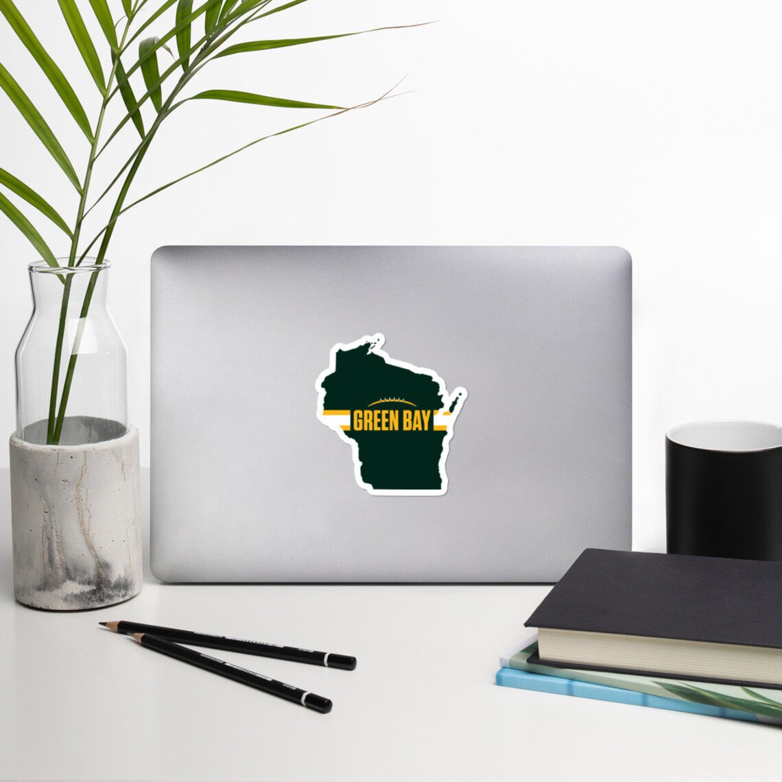 Green Bay Football Wisconsin Outline Sticker green Design - Etsy