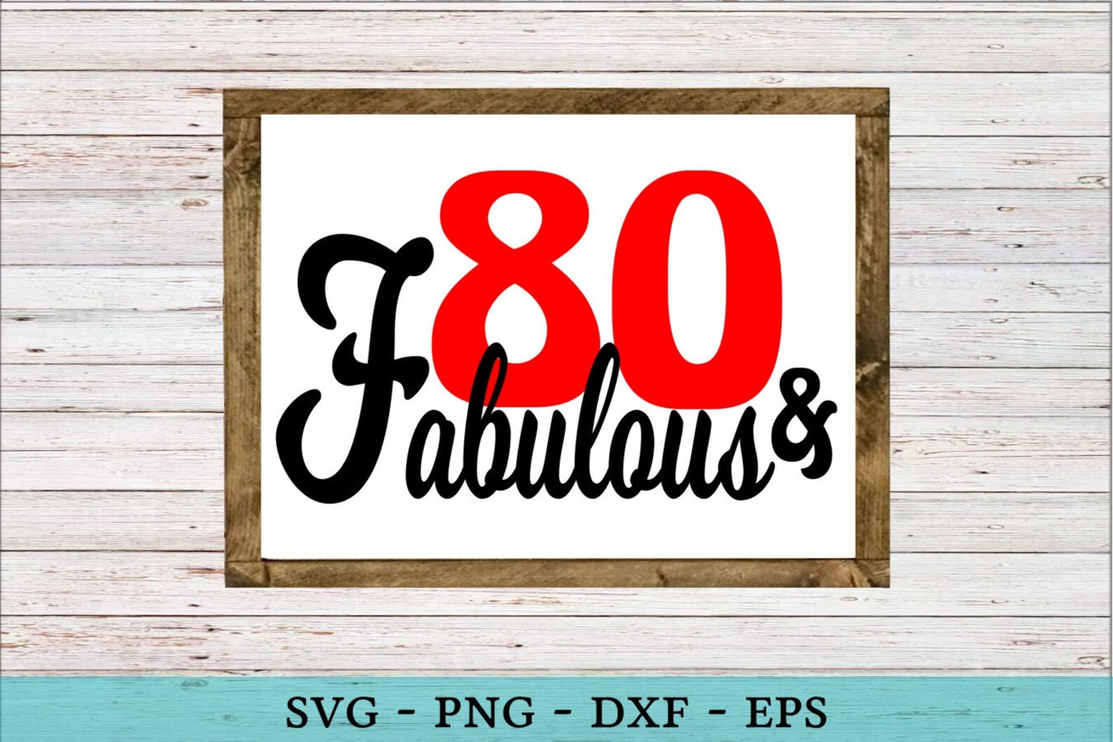 80 And Fabulous Svg Funny Quote 80th Birthday Party Vector Etsy