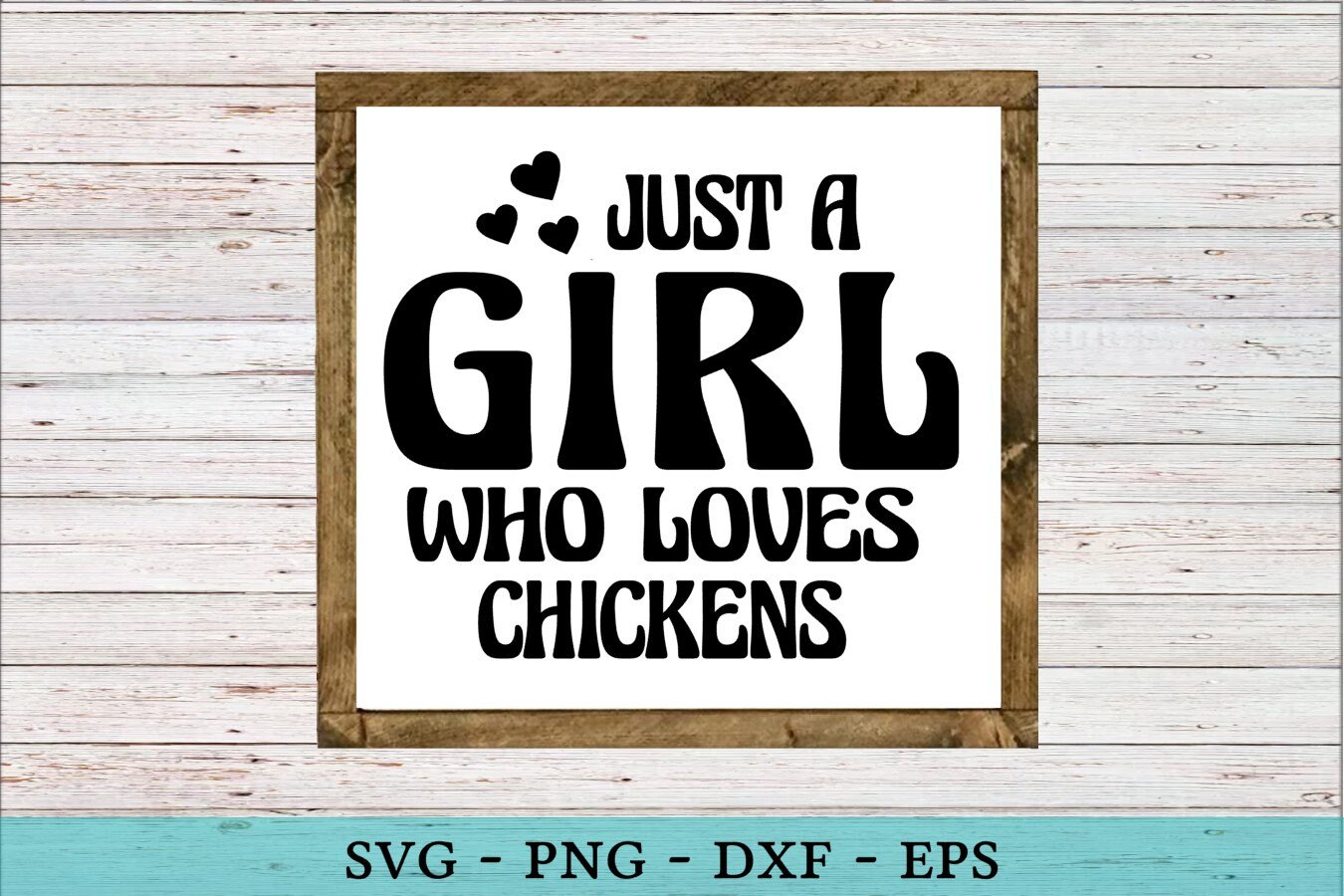 Just A Girl Who Loves Chickens Svg Funny Vector Cut File For Etsy