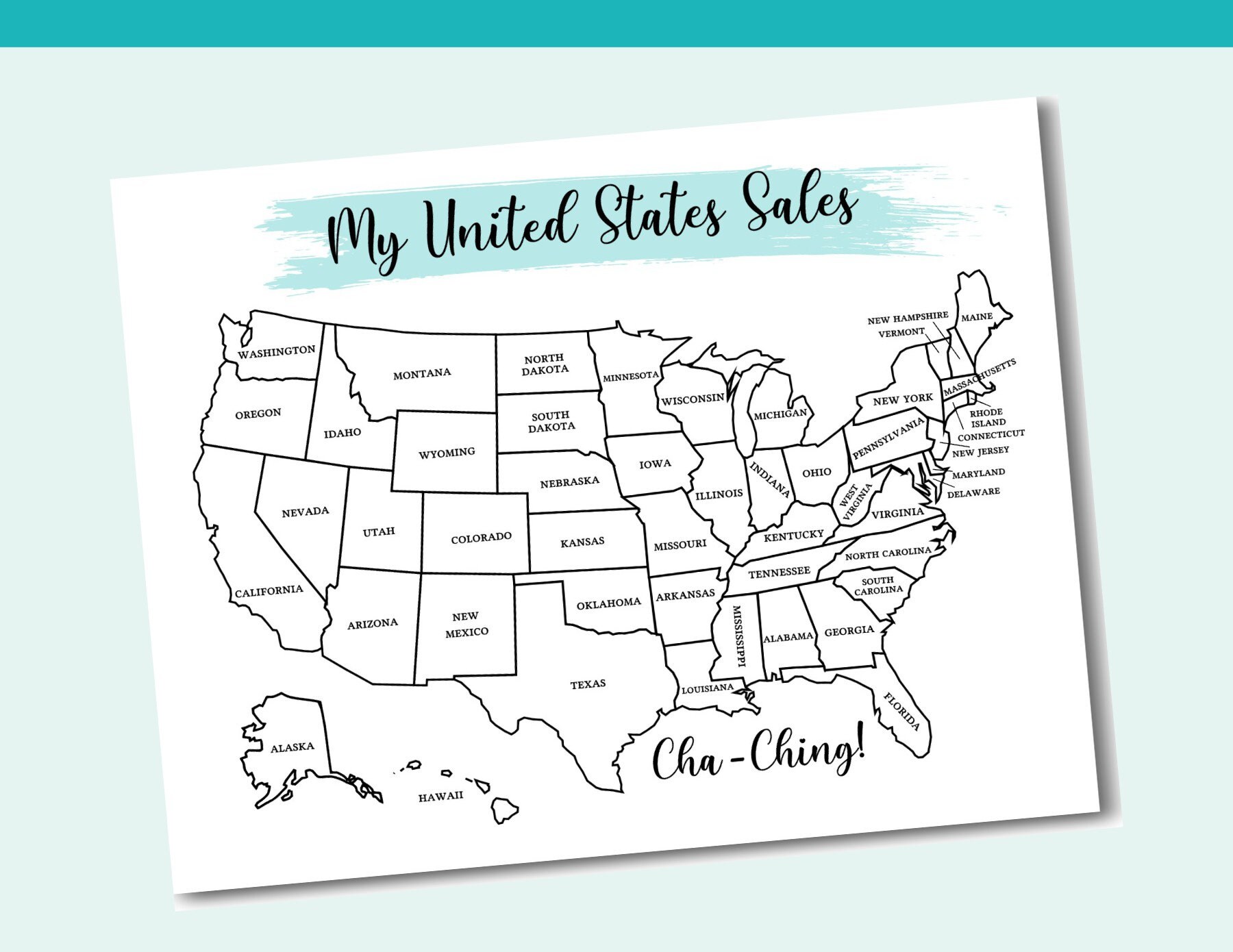 Etsy Sales Maps US Map Printable World Map Printable Sales - Etsy