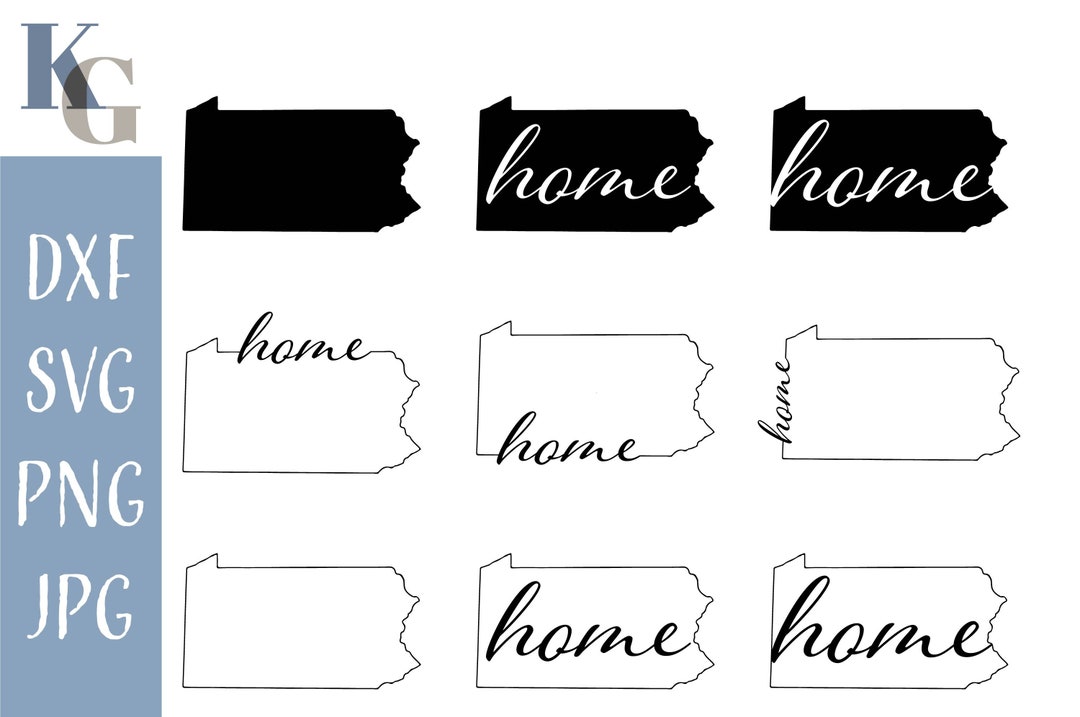 Pennsylvania SVG Bundle, Pa SVG, Pa State Clipart, Pa Cut Files for ...