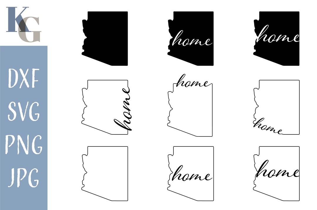 Arizona SVG Bundle, Arizona SVG, State Clipart, Cut Files for ...