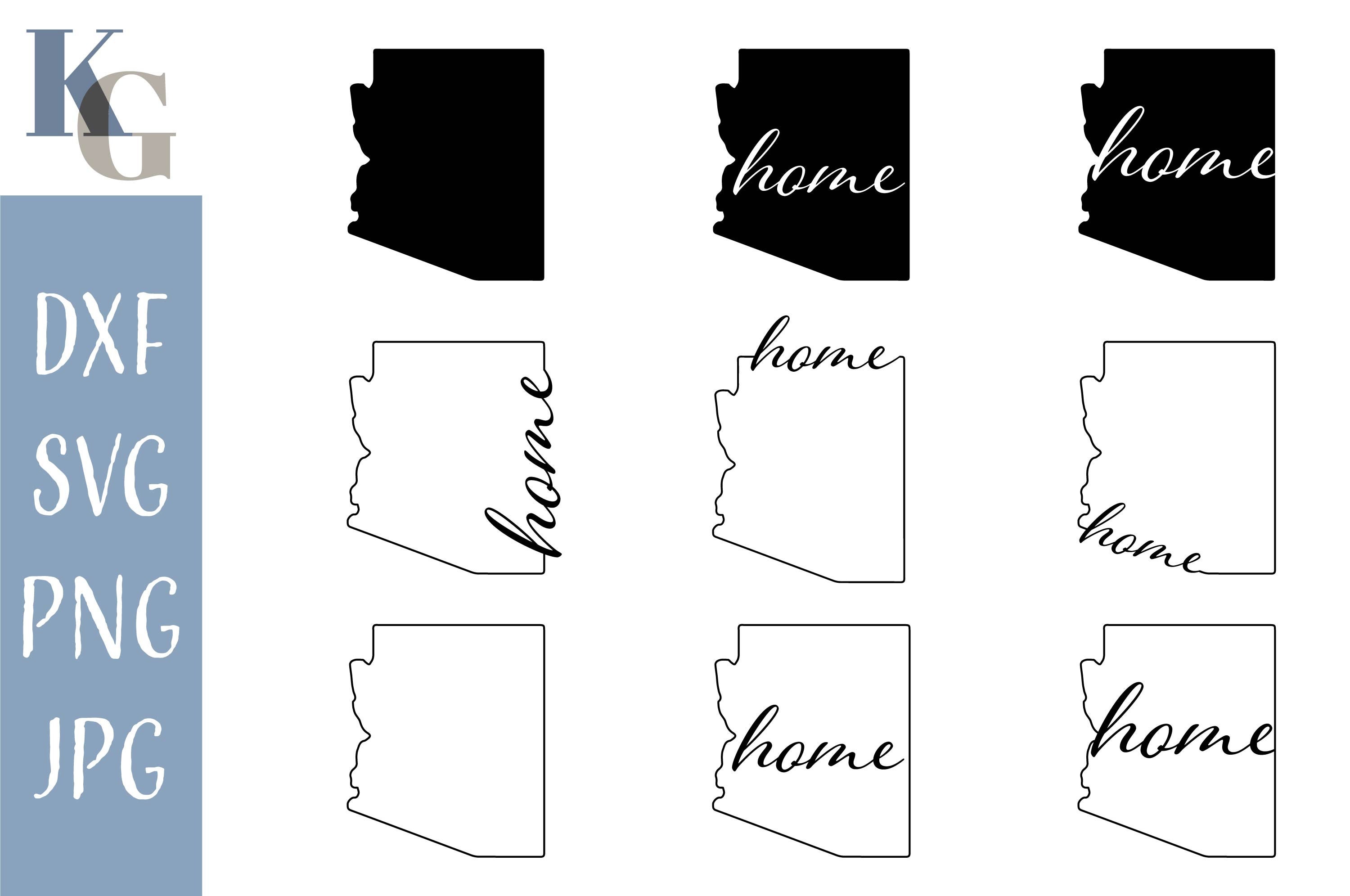 Arizona SVG Bundle Arizona SVG State Clipart Cut Files For | Etsy