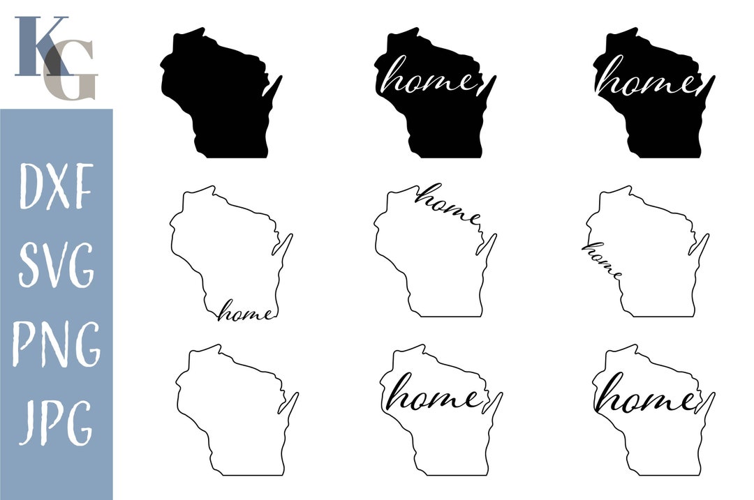 Wisconsin SVG Bundle, Wisconsin SVG, State Clipart, Cut Files for ...