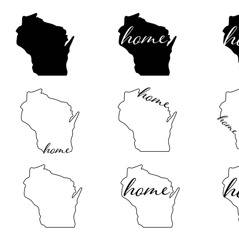 Wisconsin Svg - Etsy