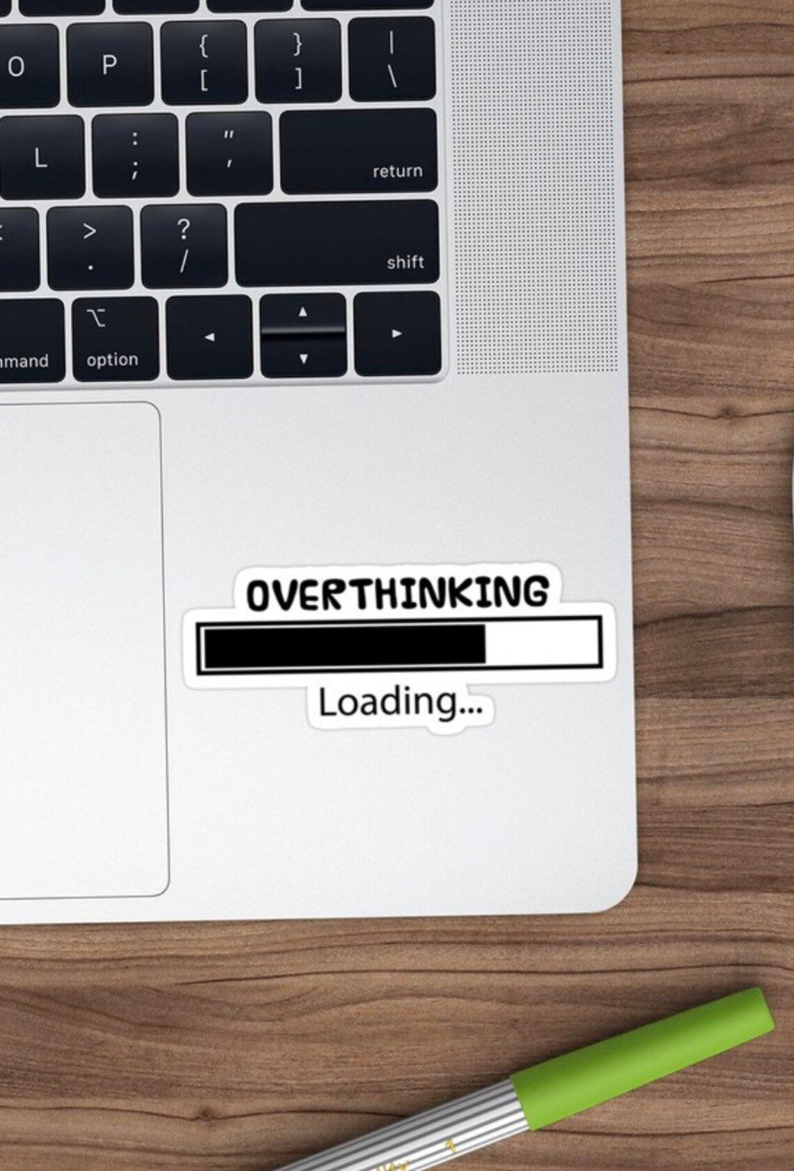 Overthinking Sticker Always Overthinking Laptop Sticker | Etsy