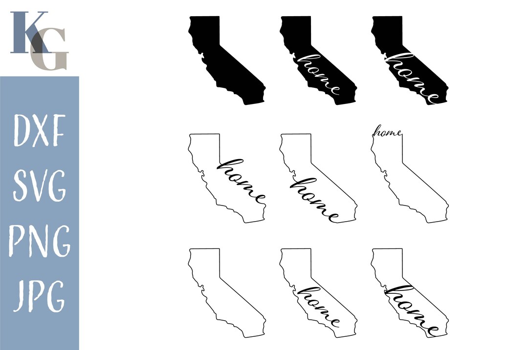 California SVG Bundle, California SVG, State Clipart, Cut Files for ...