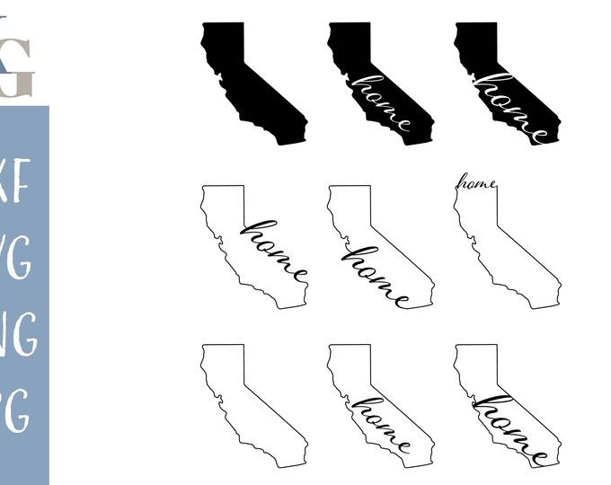 California SVG Bundle, California SVG, State Clipart, Cut Files for ...