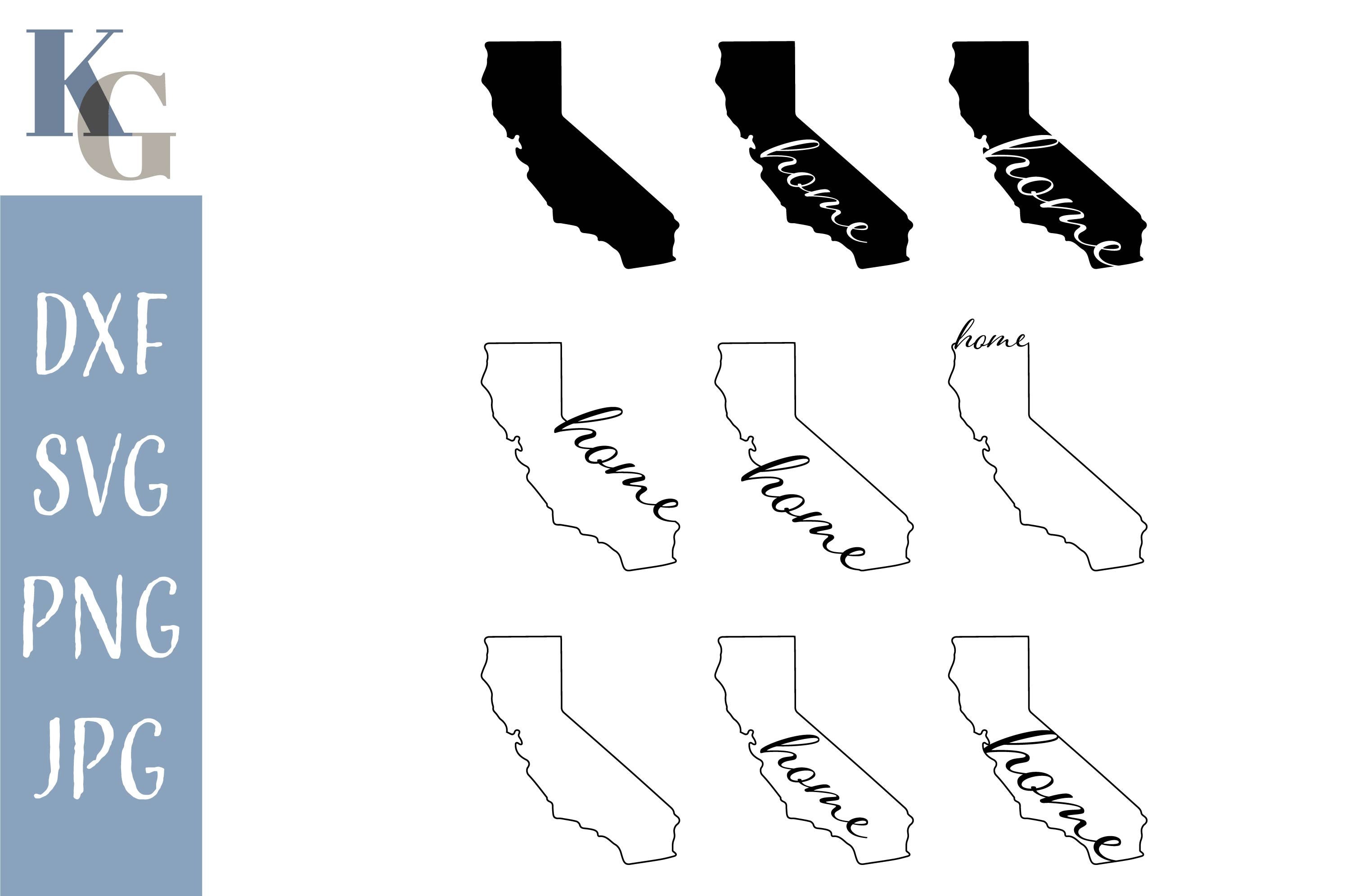 California SVG Bundle California SVG State Clipart Cut - Etsy UK
