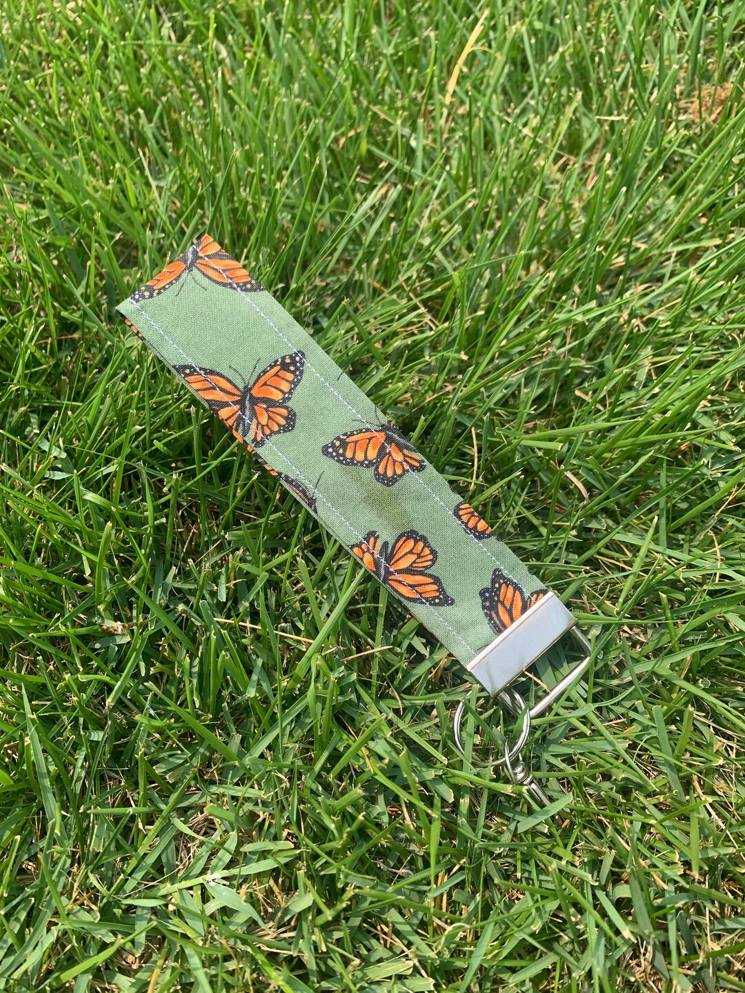 Monarch Butterfly Key Fob, Bright, Fun Gift, Cute, Keychain, Lanyard ...