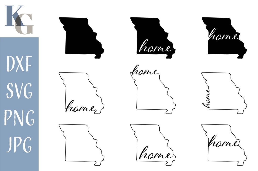 Missouri SVG Bundle, Missouri SVG, State Clipart, Cut Files for ...