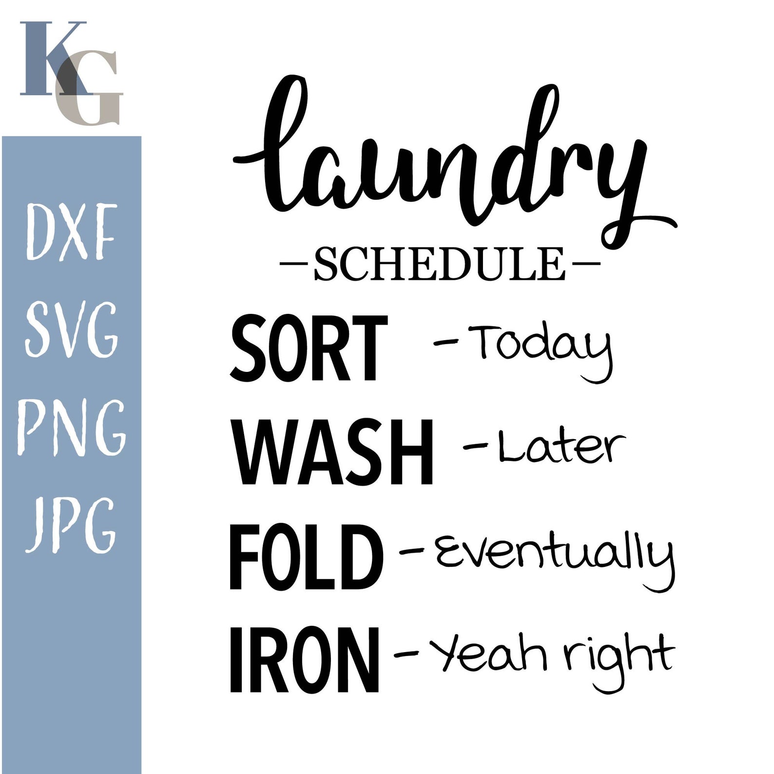 Cute Laundry Sign SVG Home Decor DIY Cricut Cut File | Etsy