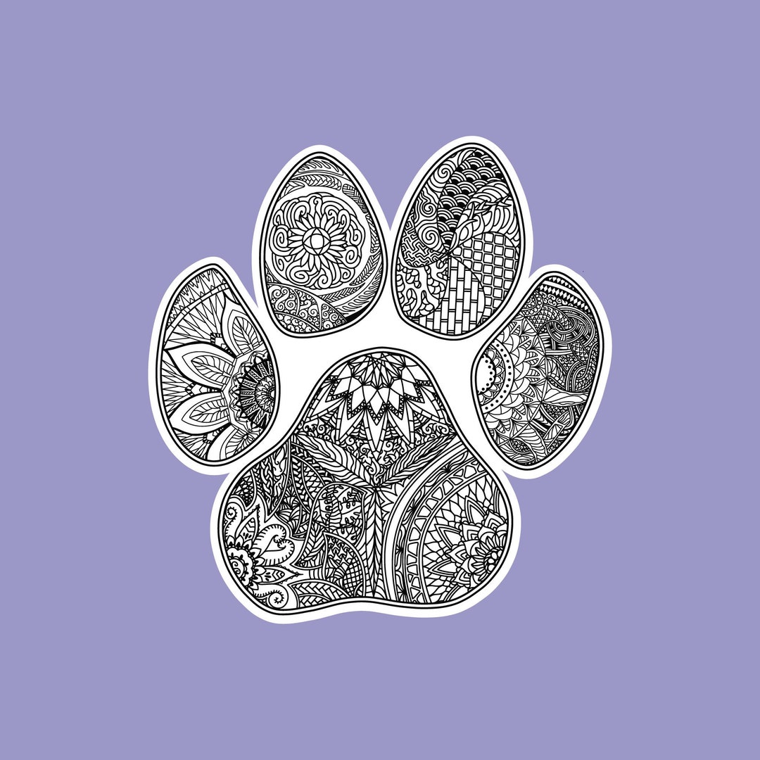 Cute Paw Sticker, Car Decal, Laptop Sticker, Hydroflask Sticker ...