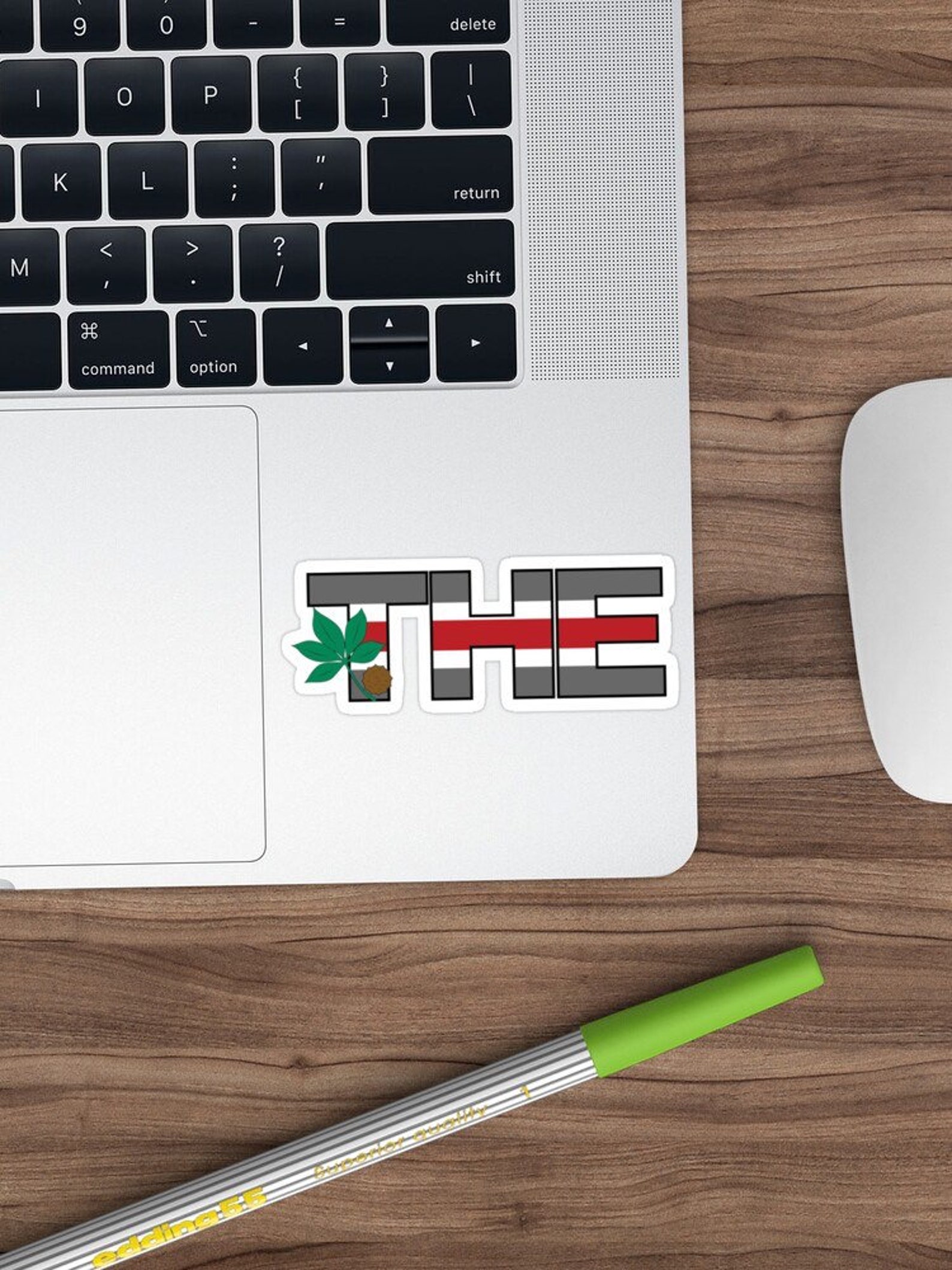 The State of Ohio Ohio State Laptop Sticker Scarlet and - Etsy