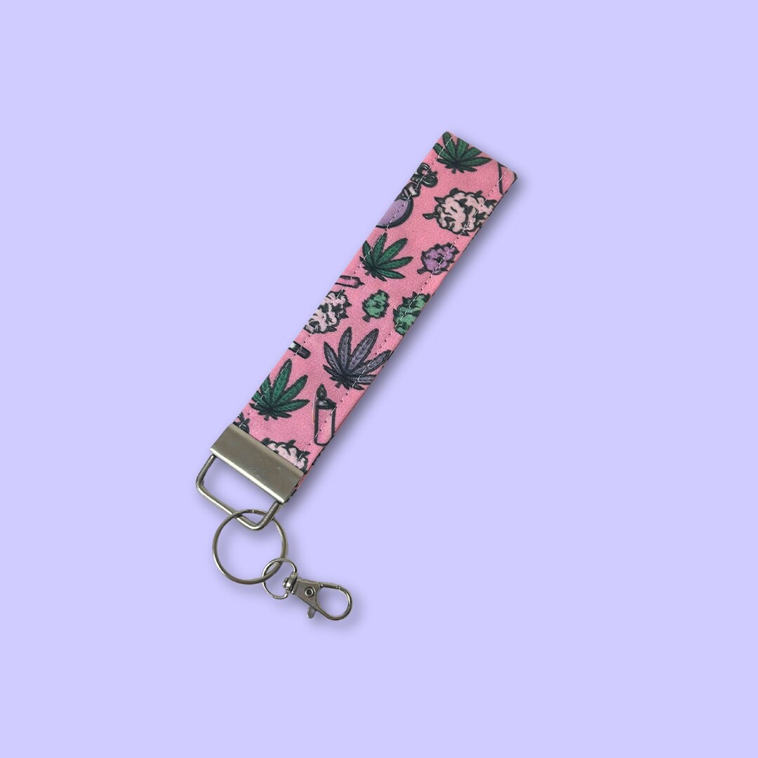 Plant Powered Keychain, 420 Keyfob, Light It Up, Keychain, Lanyard, Key ...