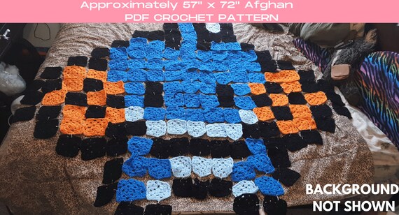 Craft Supplies & Tools Pokemon Afghan Eevee 8-Bit PDF Crochet Pattern ...