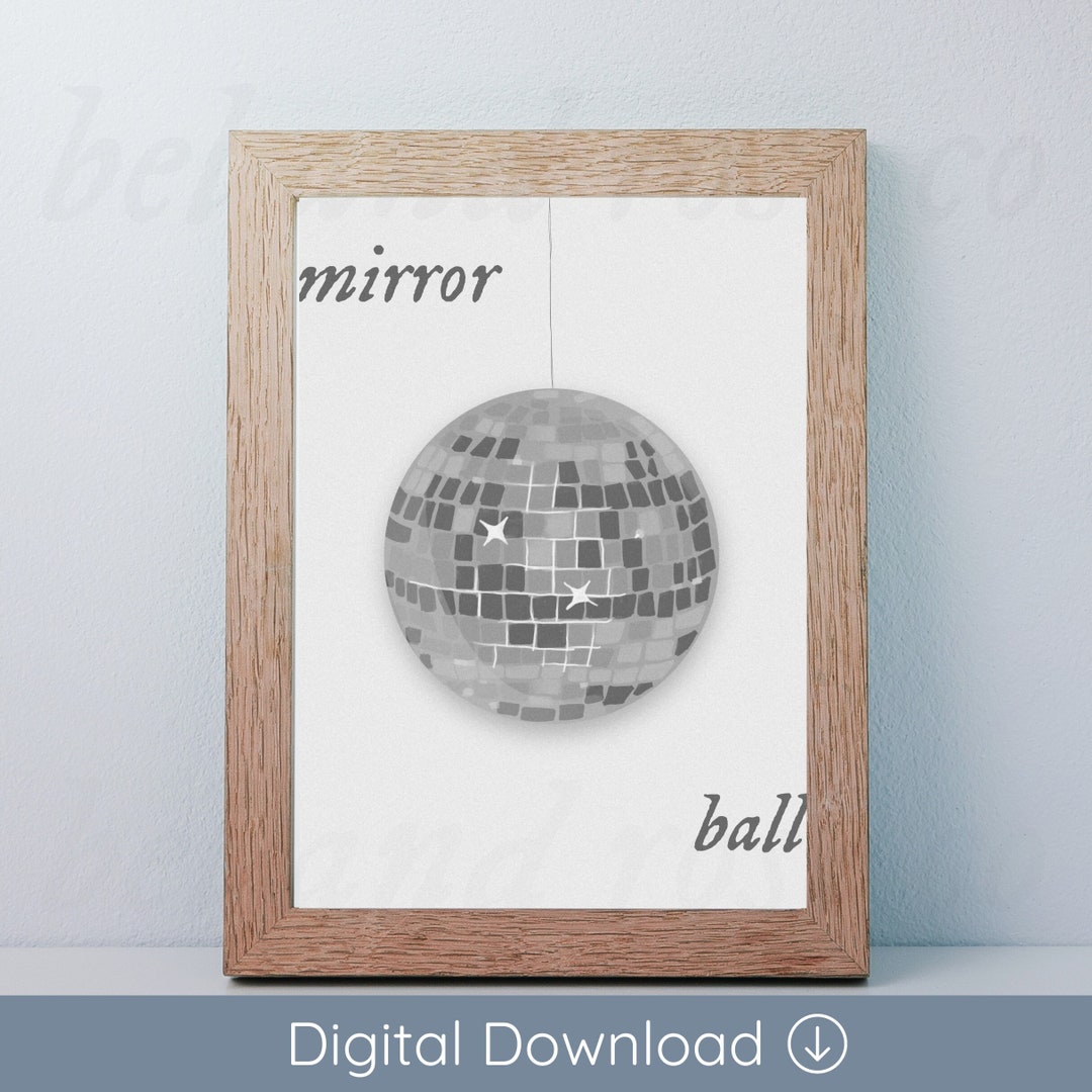 Mirrorball Poster | Printable Digital Download | Taylor Print Gift ...