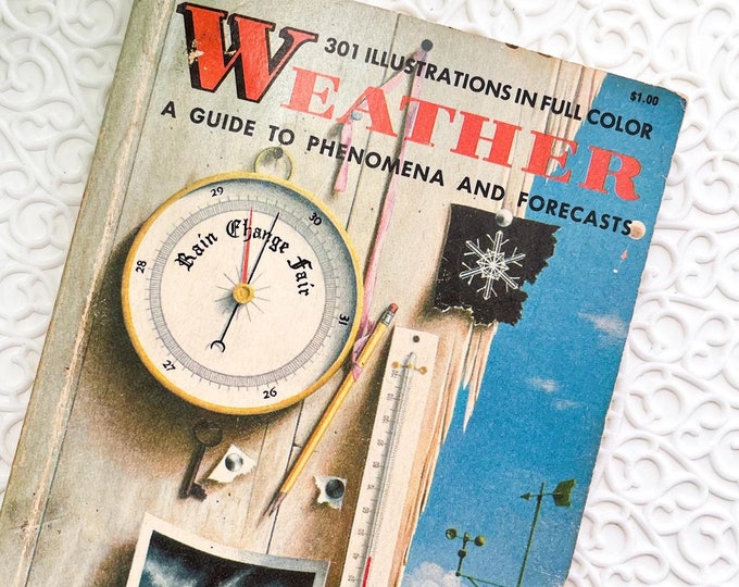 1965 - Weather - A Golden Science Guide - Vintage Reference Book ...