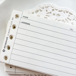 15 - Vintage Name and Address Forms - Recordplate #653 - Vintage ...