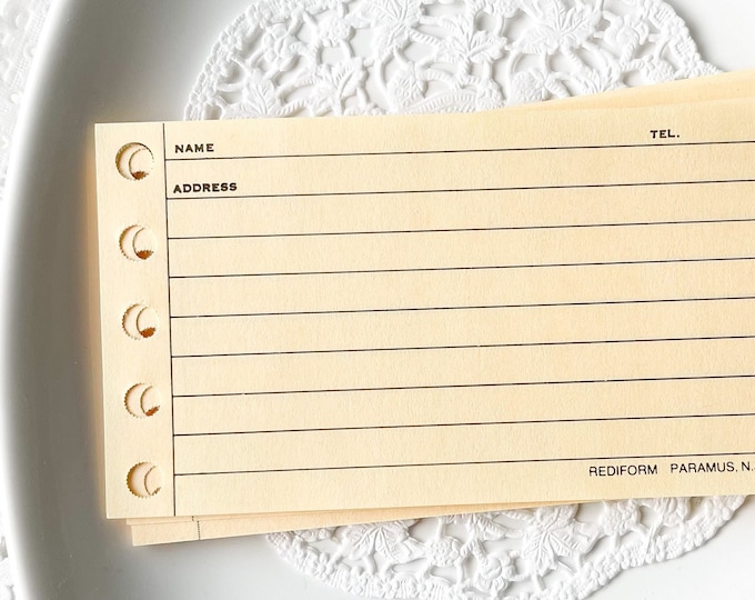 10 - Vintage Name and Address Forms - Rediform - Vintage Journal Paper ...
