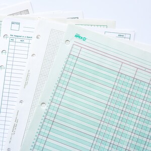 20 Piece Full Sheet Graph Paper Variety Pack - Vintage Paper Variety ...